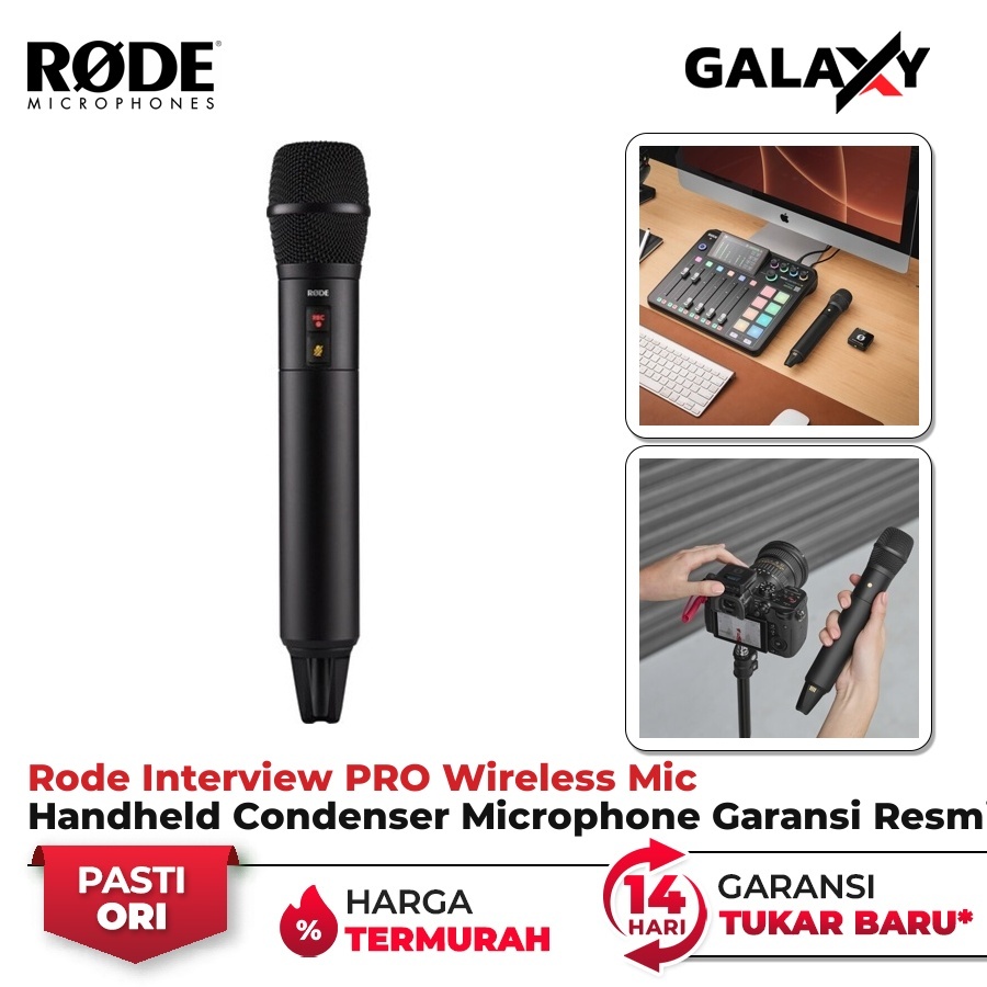 Jual Rode Interview PRO Wireless Mic Handheld Condenser Microphone ...