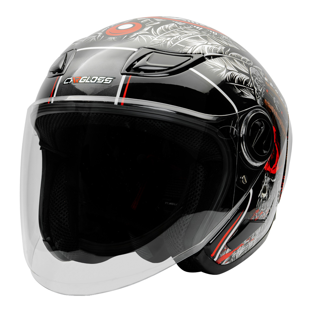 Jual [New Launch] Cargloss NFS Helm Half Face - Apache | Shopee Indonesia