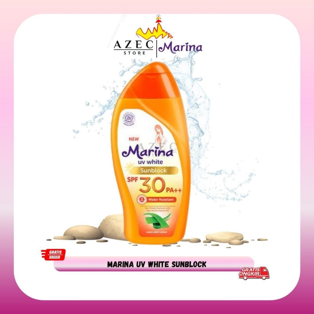 Jual MARINA UV WHITE SUNBLOCK SPF 30 PA++ 85ML | Shopee Indonesia