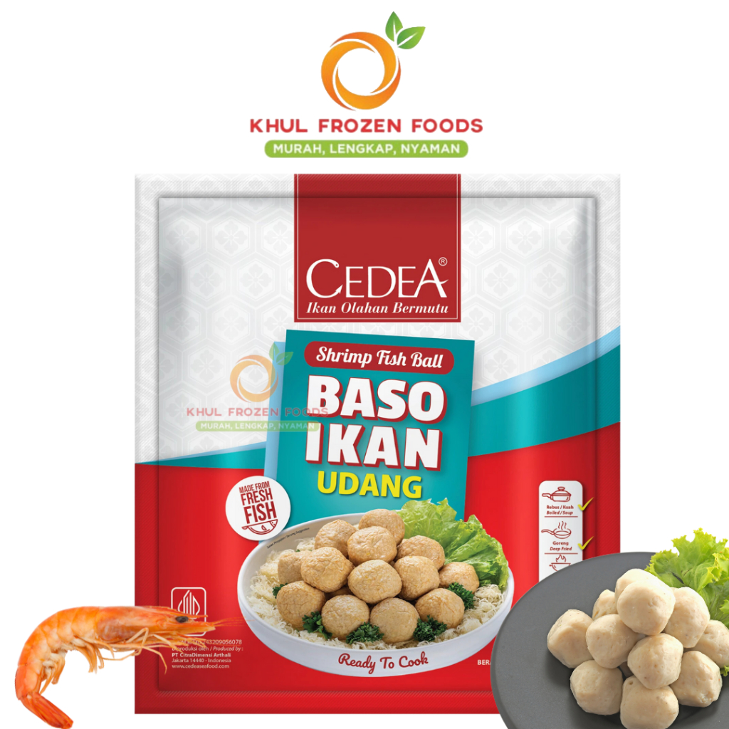 Jual Cedea Bakso Ikan dan Udang 500Gr | Shopee Indonesia