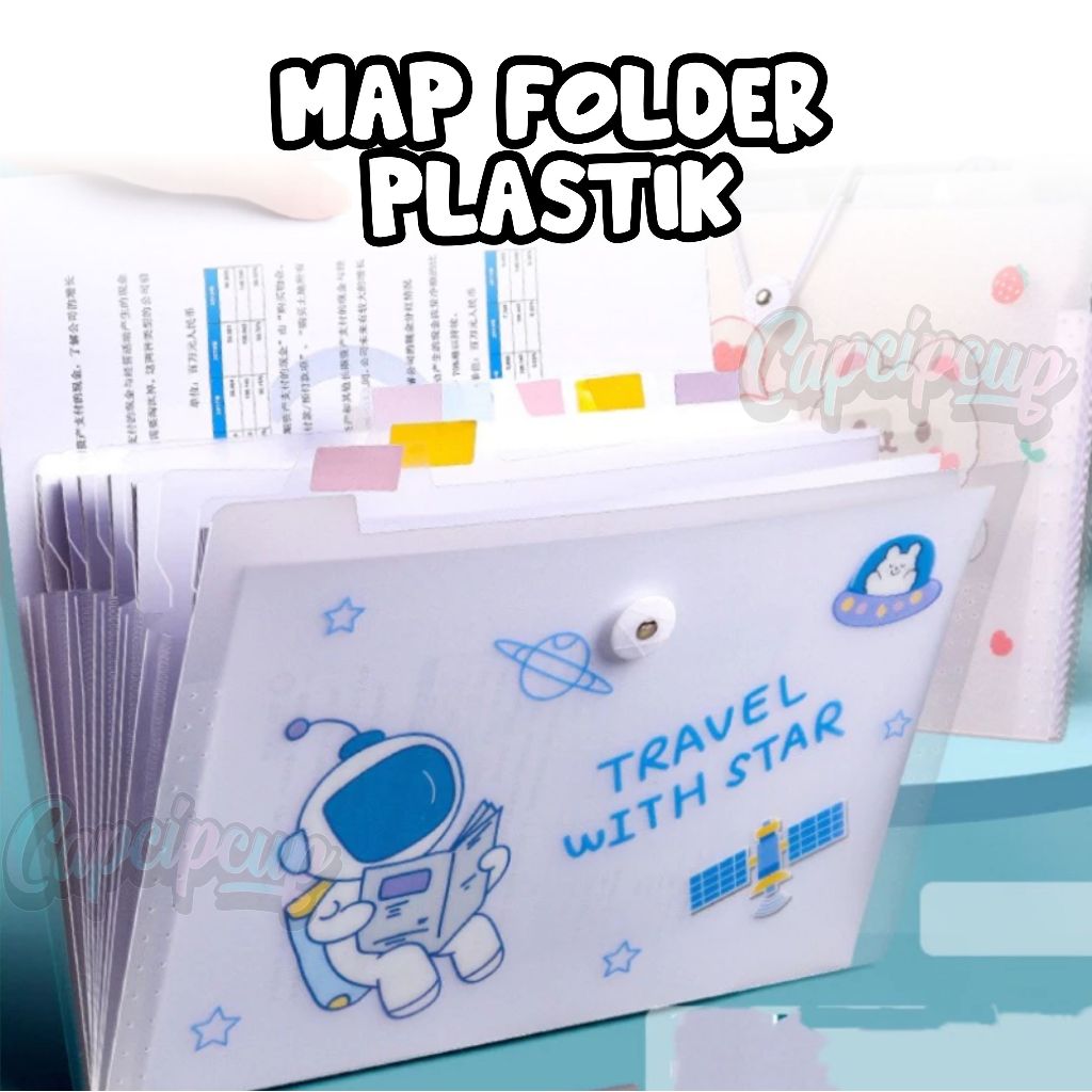 Jual Map Folder Dokumen Map Plastik Organizer File Serbaguna Desain ...