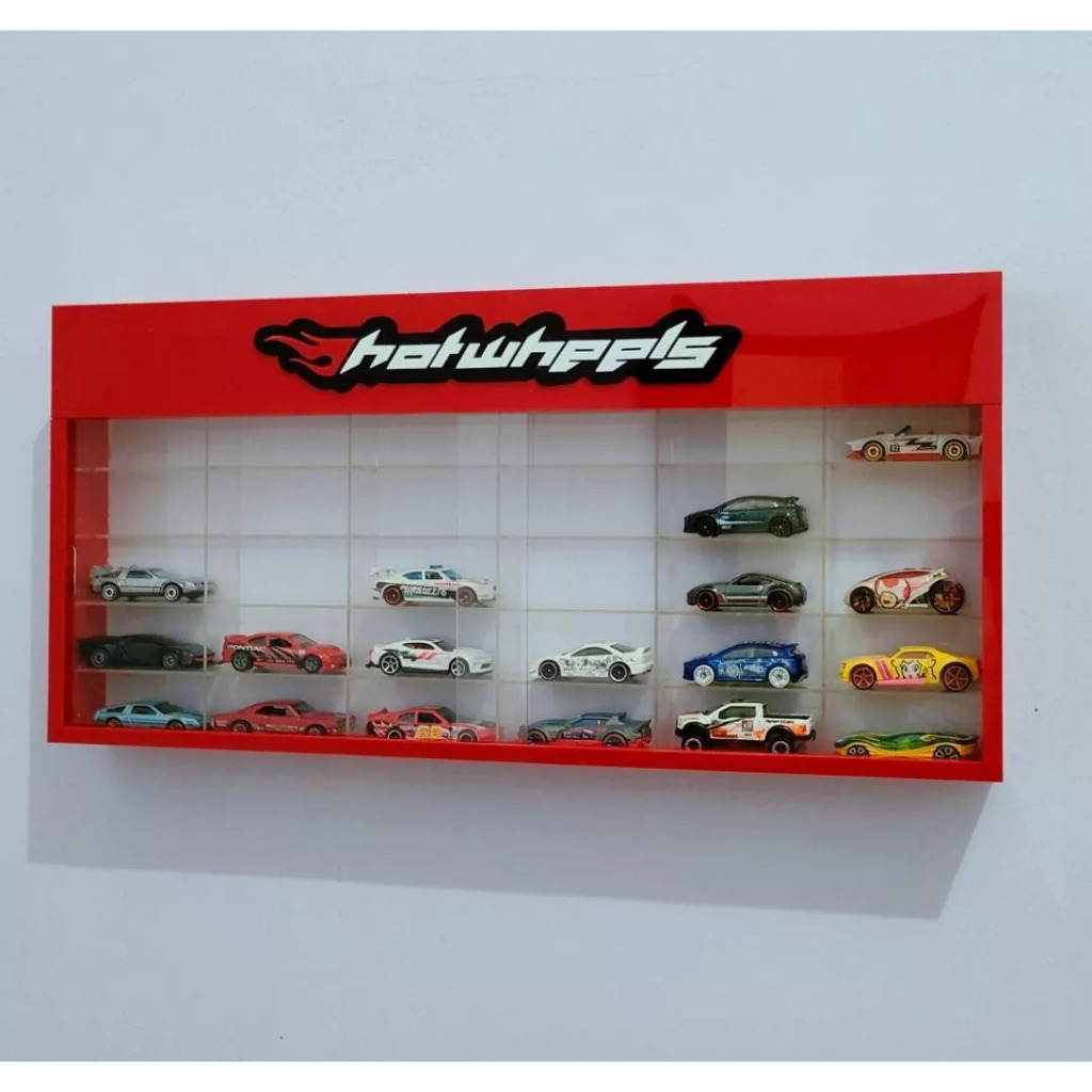 Jual Akrilik Rak Hotwheels isi 30 HEADER | Shopee Indonesia