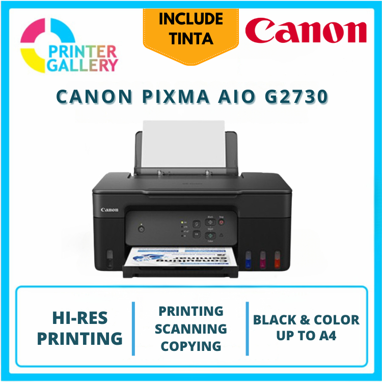 Jual [FREE TINTA] PRINTER CANON PIXMA G2730 Print Scan Copy All-in-One ...