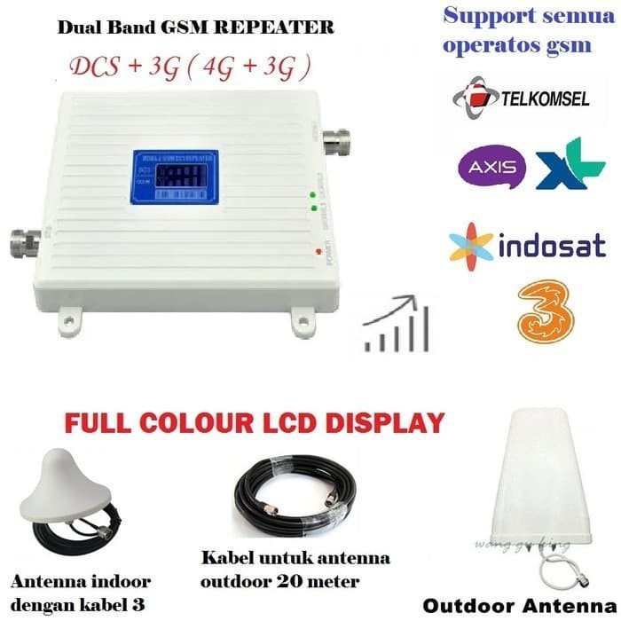 Jual Penguat Signal ,Repeater 2G/3G/4G Amplifier (900/1800/2100 Mhz ...
