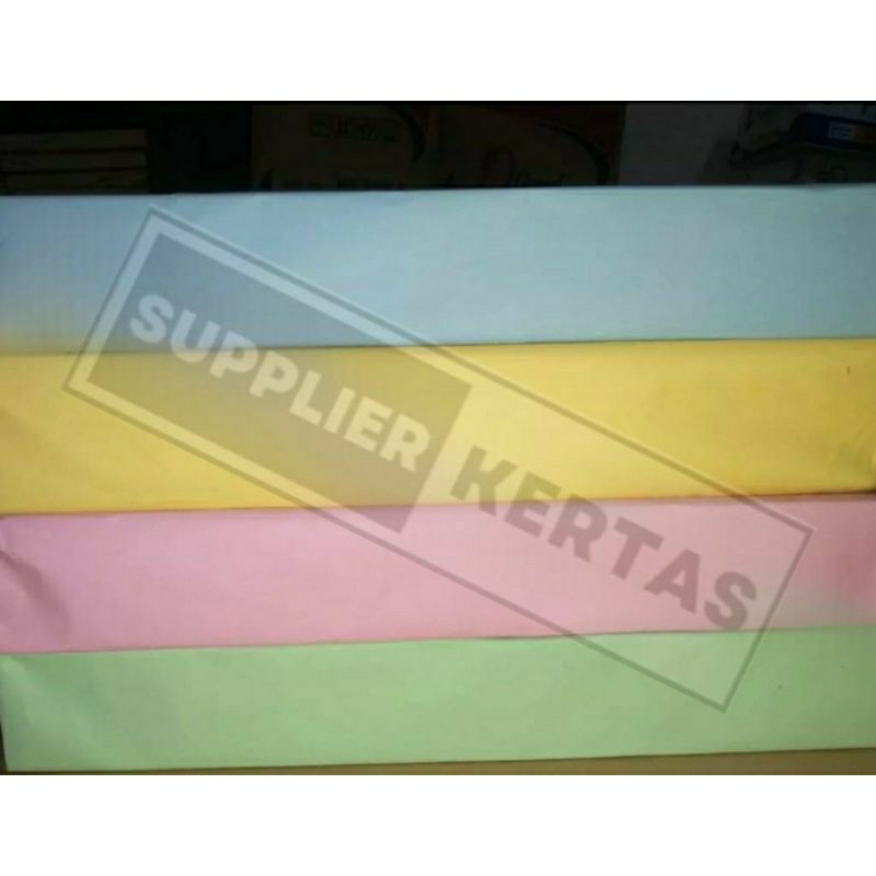 Jual Kertas HVS Warna F4 70 gr isi 500 Lbr/ Pink/ Hijau/ Biru/ Kuning ...