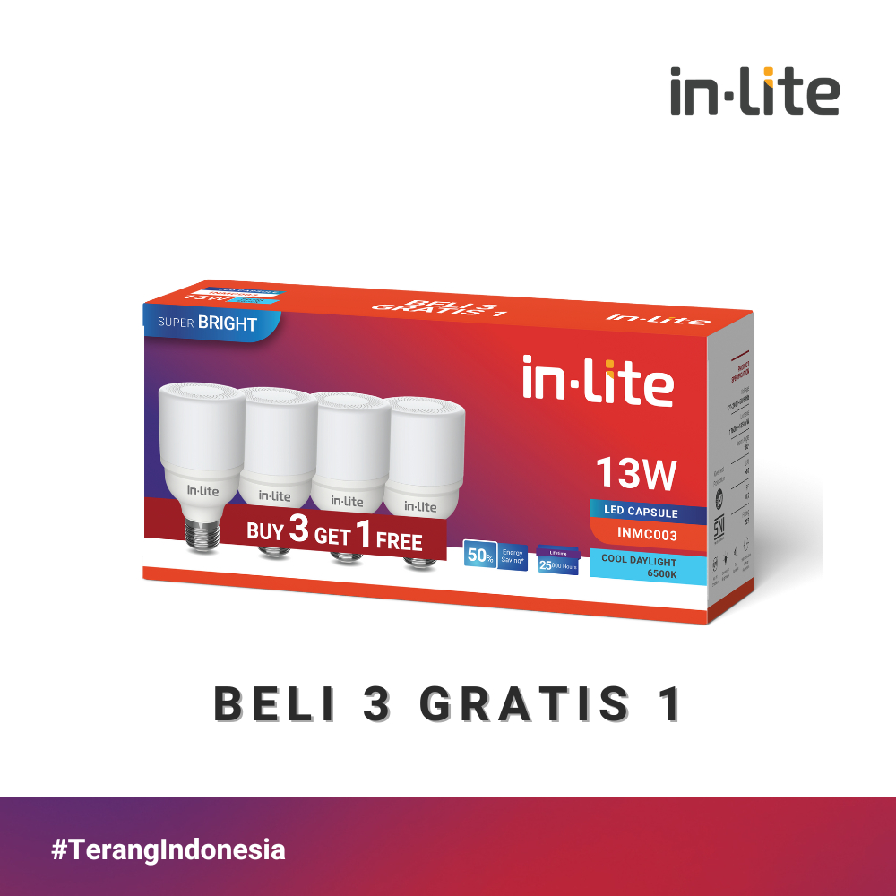 Jual in-Lite LED Lampu Bohlam Mini Kapsul INMC003 Beli 3 Gratis 1 ...