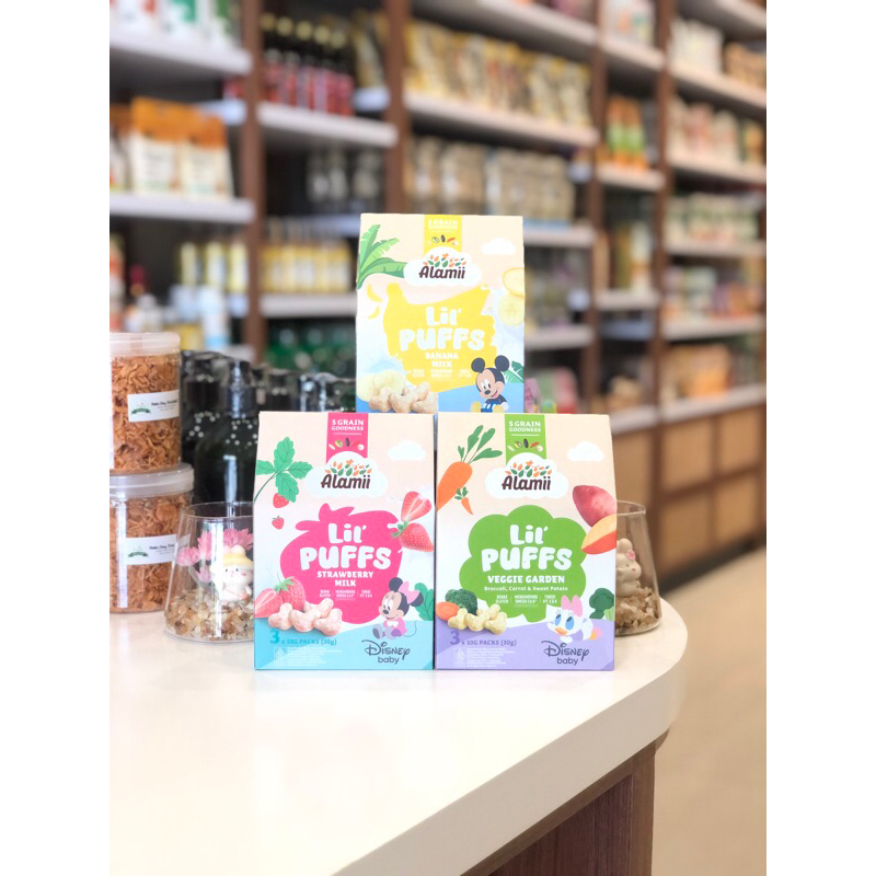 Jual ALAMII Lil Puffs 30g - Disney Edition - Cemilan Puff - Banana ...