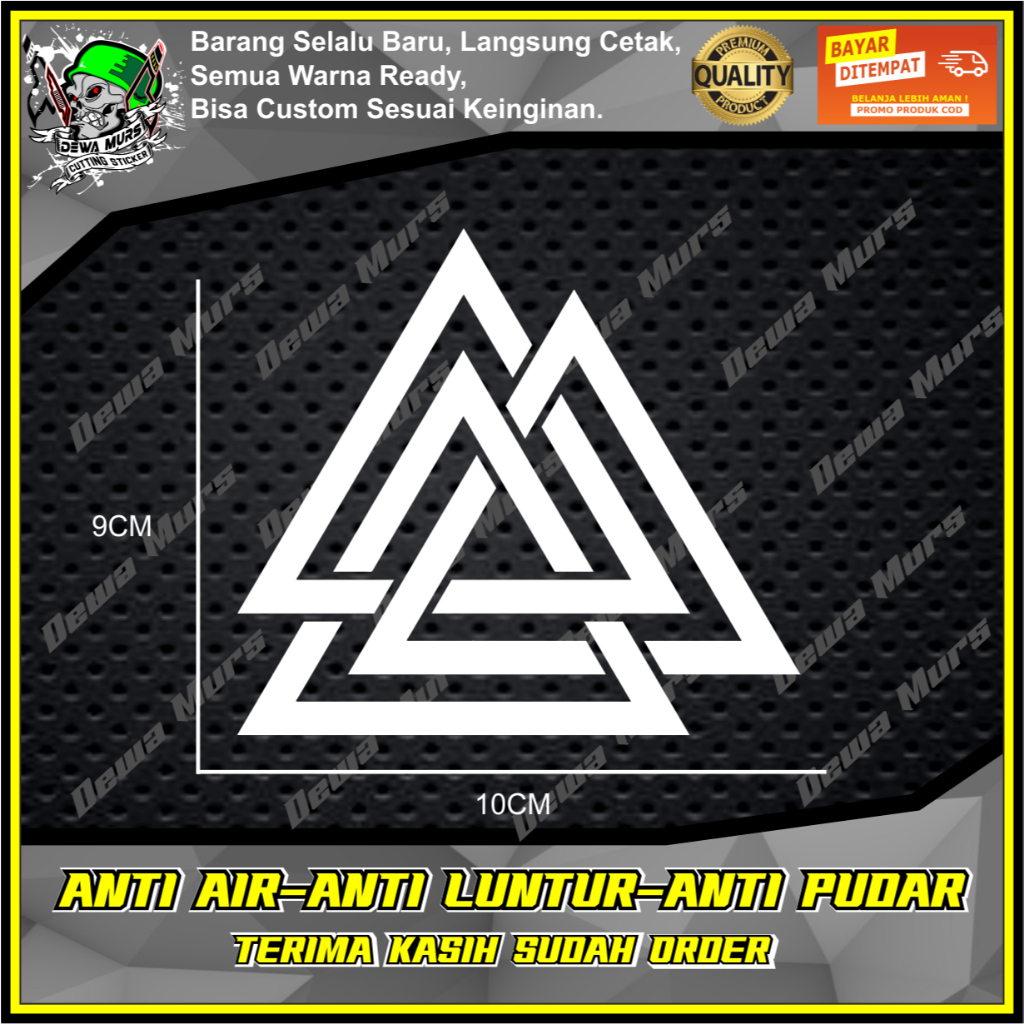 Jual Cutting Sticker LOGO VALKNUT Sticker Cocok Buat Motor Dan Mobil ...