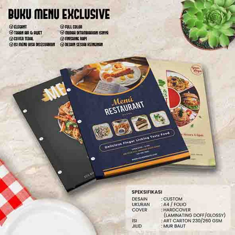 Jual Buku Menu Exclusive Hardcover jilid Baut | Shopee Indonesia