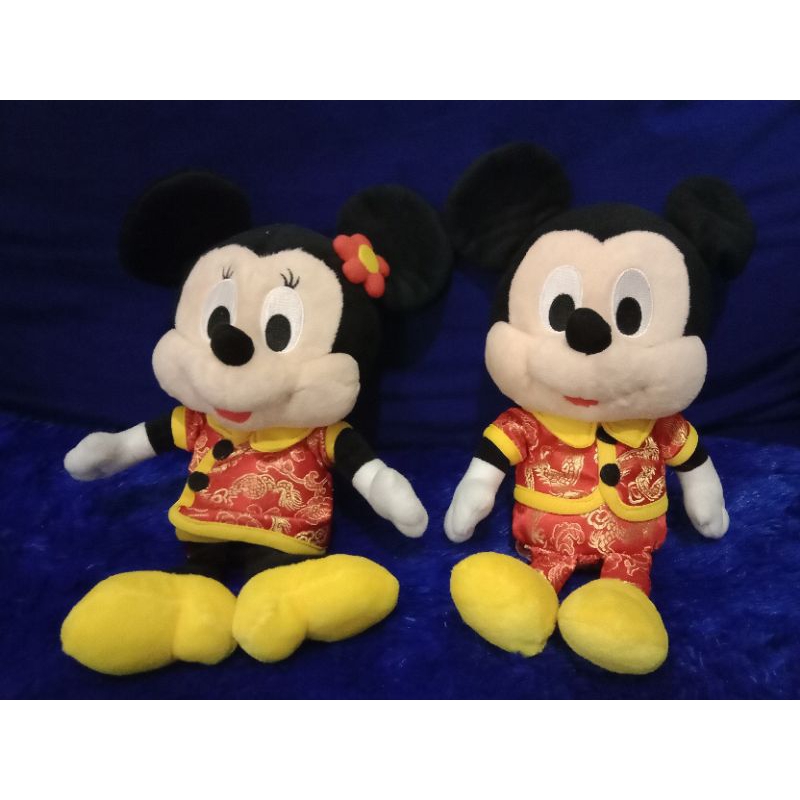 Jual Boneka Minnie Mouse Cina baju Chinese unik couple Original Disney ...