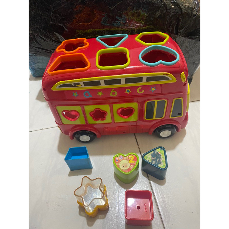 Jual ELC Shap Sorting Bus, Red | Shopee Indonesia