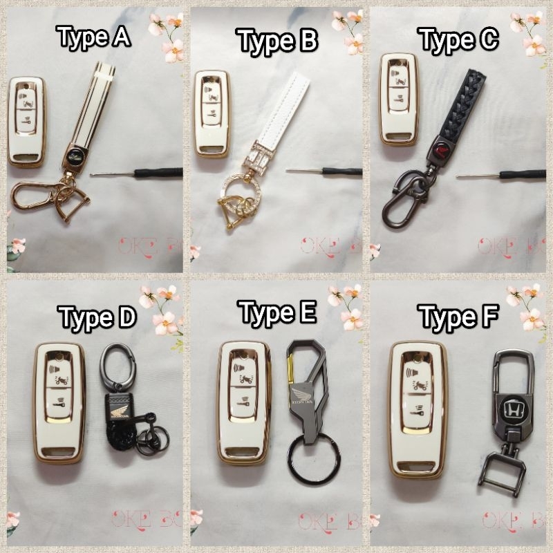 Jual Sarung Cover Remote Keyless Warna Putih Dengan Gatungan Kunci ...