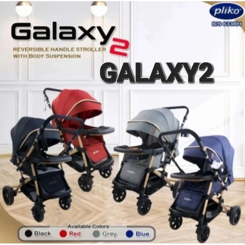 Jual Stroller Pliko Galaxy 2 BS 633RH ( New ) | Shopee Indonesia
