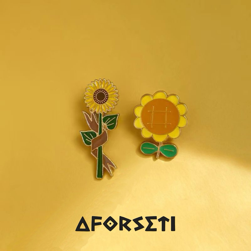Jual PIN ENAMEL “BUNGA MATAHARI" BROS PIN / BROOCH / PIN COUPLE / PIN AESTHETIC / PIN LUCU / PIN ...