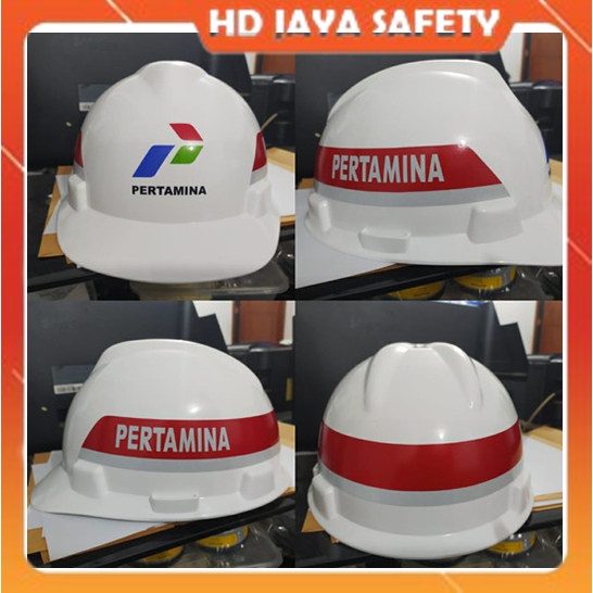 Jual Helm Safety Pertamina - Sablon dan Stiker Helm Pertamina Bisa ...