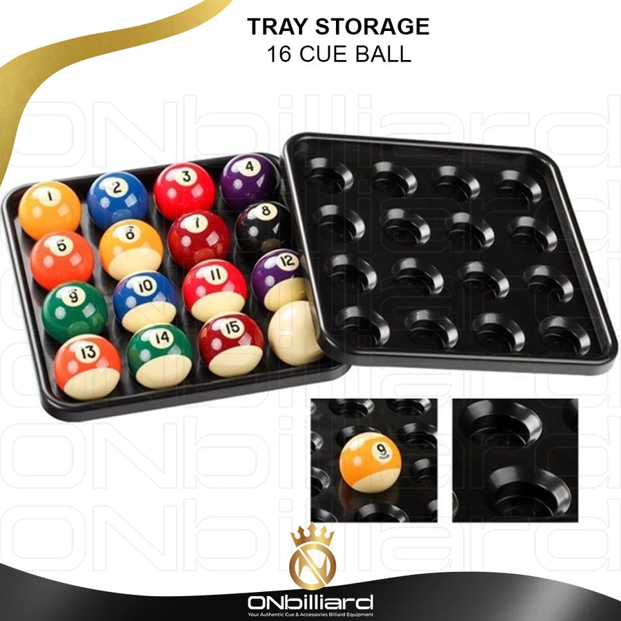 Jual Billiard 16 Ball Tray Storage / Tempat Bola Nampan Billiar Biliar ...