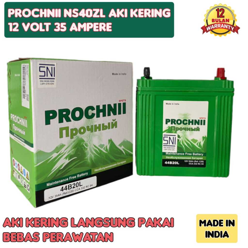 Jual Aki Mobil Agya/Calya/Ertiga/Mobilio/Ayla Prochnii NS40ZL Aki ...