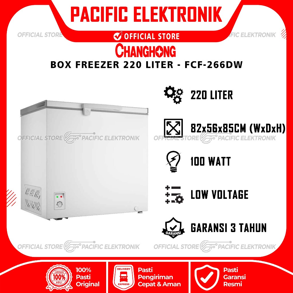 Jual Box Freezer Changhong 210 Liter FCF266DW / 266DW | Shopee Indonesia