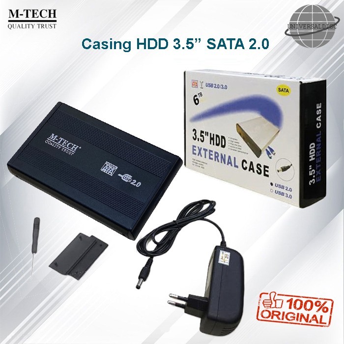 Jual Casing Hardisk External 3.5" SATA M-Tech USB 2.0, Casing HDD | Shopee Indonesia