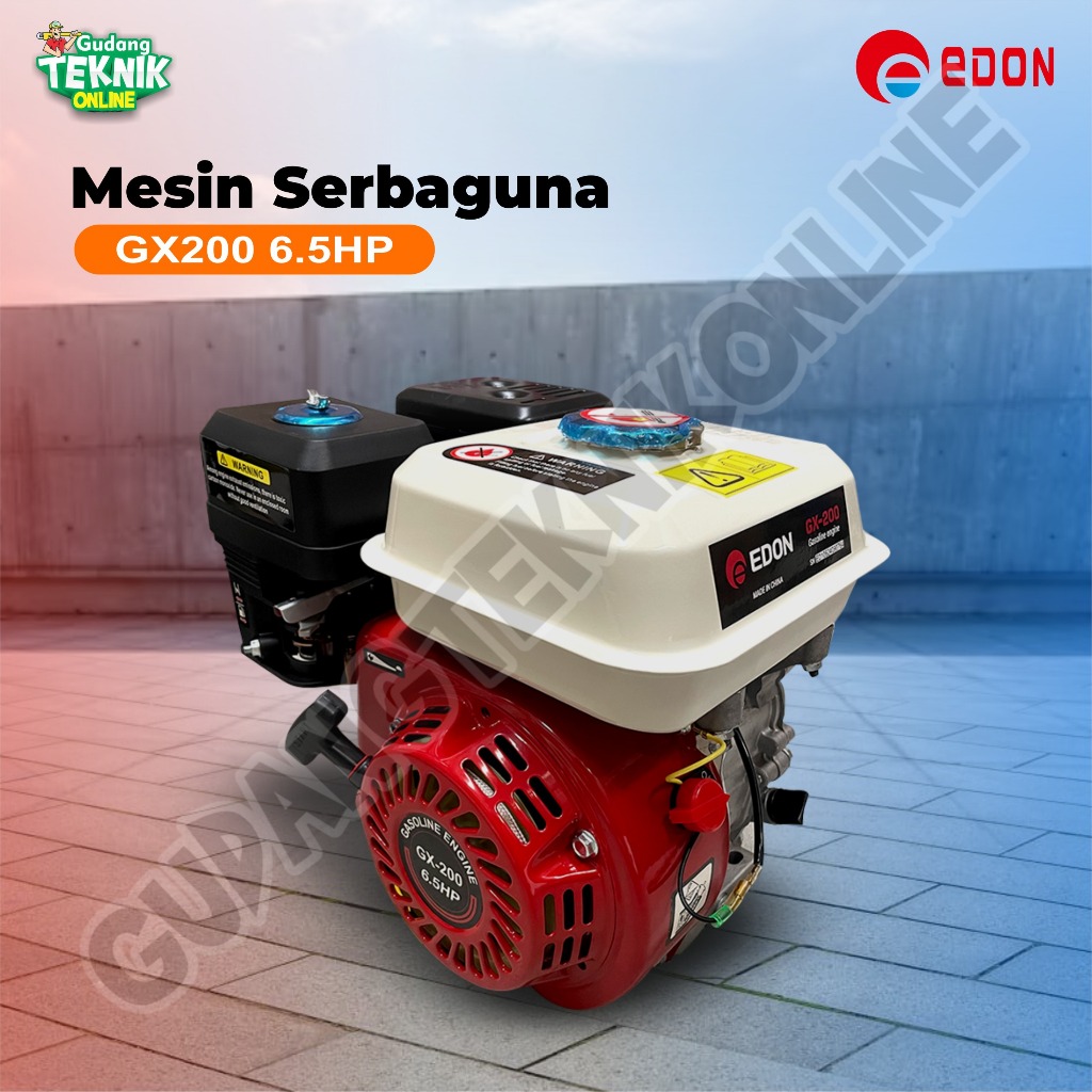 Jual Engine Penggerak EDON GX200 6.5HP 4 Tak / Mesin Penggerak Bensin Gasoline Engine Bensin 4T ...