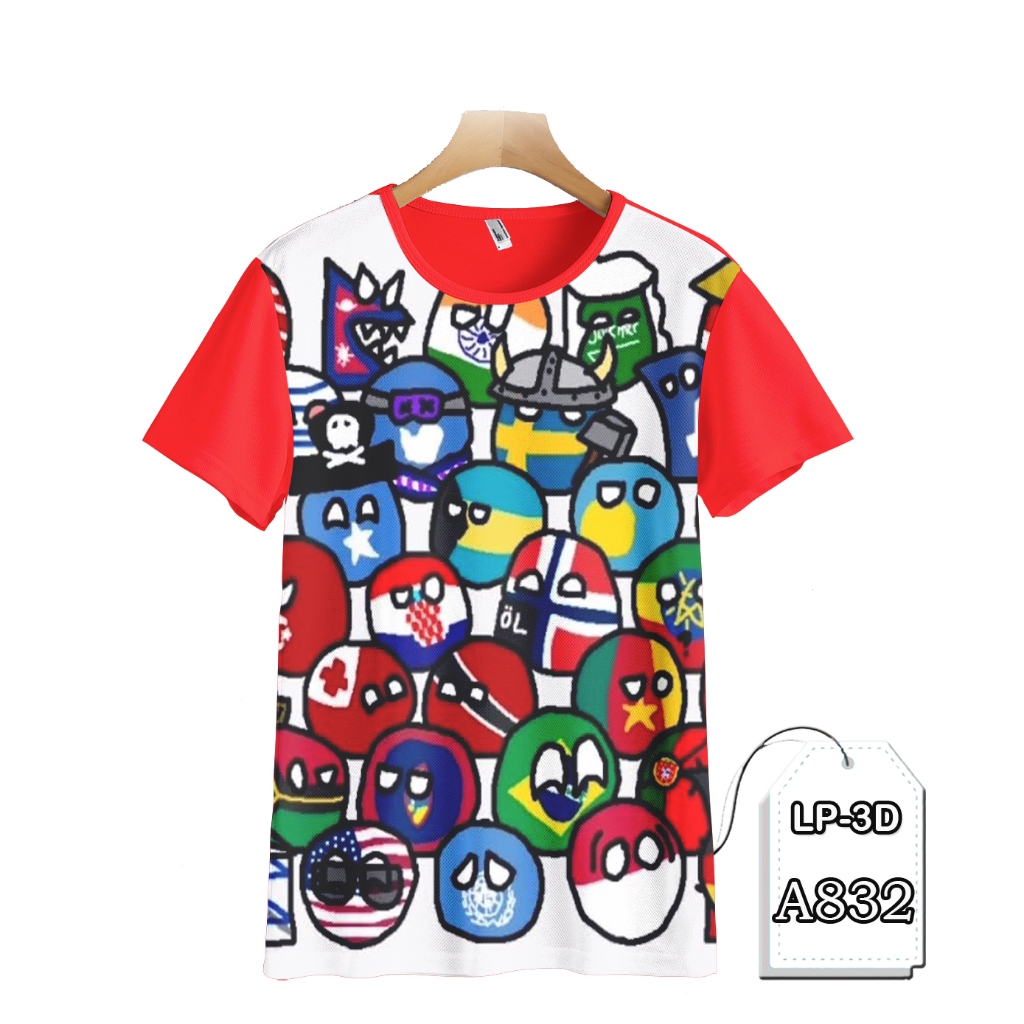 Jual Baju Countryballs meme Baju Anak dan Dewasa Countryballs Gambar ...