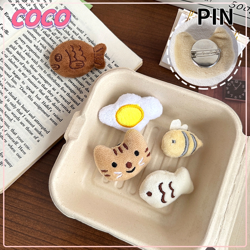 Jual Pin boneka binatang yang lucu Bros anak kucing/ikan kecil/lebah ...