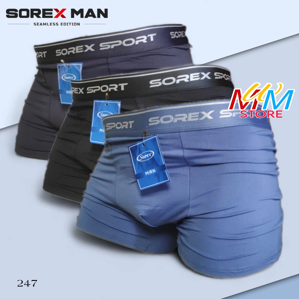Jual M247 (3 - 6 Pcs) Sorex Celana Dalam Boxer Pria Dewasa dan Remaja ...