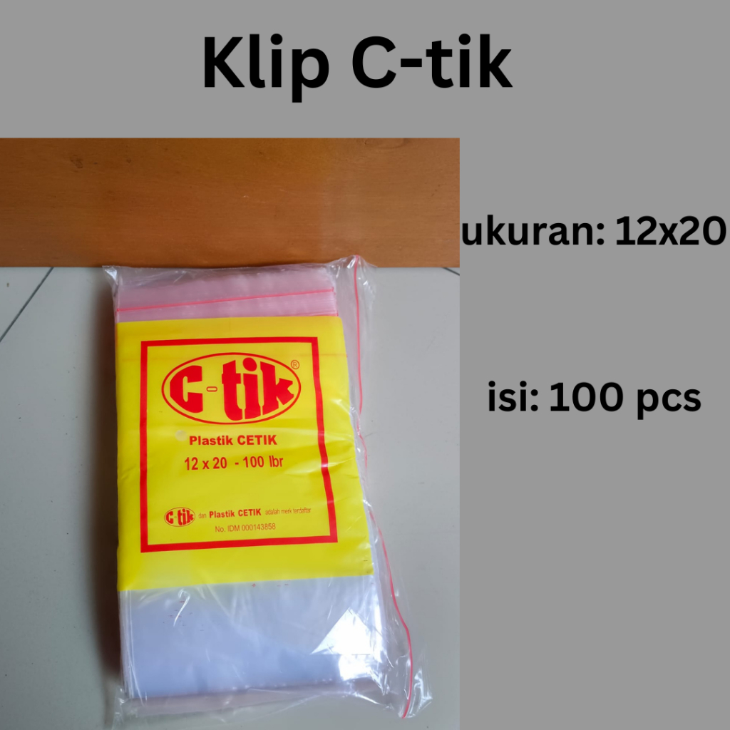 Jual Kantong Plastik Klip Uk 12x20 Plastik Zipper Plastik Obat