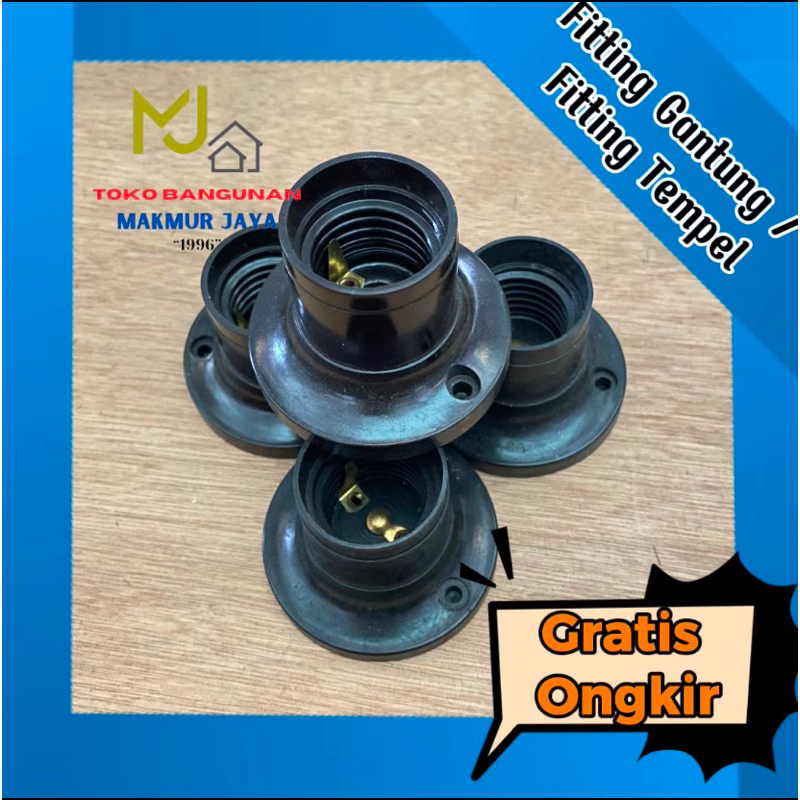 Jual Fitting Gantung Lampu Biasa | Fitting Tempel Lampu Biasa | Shopee ...