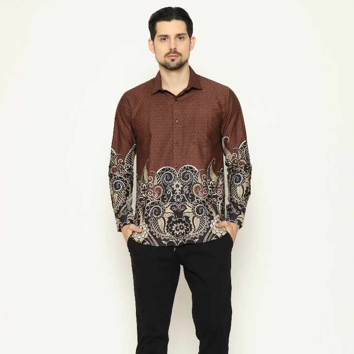 Jual MAGINOT FUSENA Batik Slim Fit Lengan Panjang | Shopee Indonesia