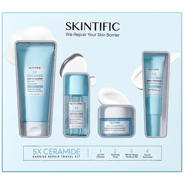 Jual SKINTIFIC Barier X Ceramide Travel Kit | Brightening Travel Kit ...