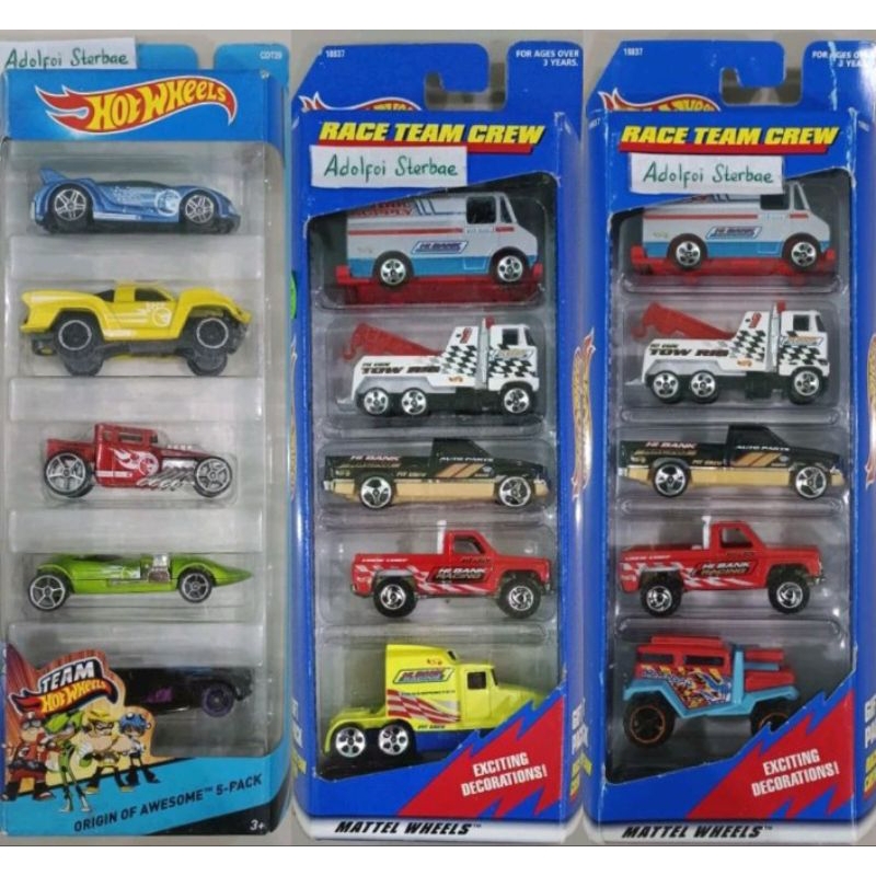 Jual hot wheels isi 5 origin of awesome 5 gift pack team hotwheels ...