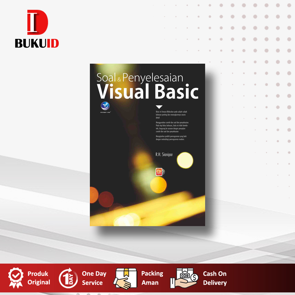 Jual Buku Soal Dan Penyelesaian Visual Basic+CD - R.H. Sianipar ...
