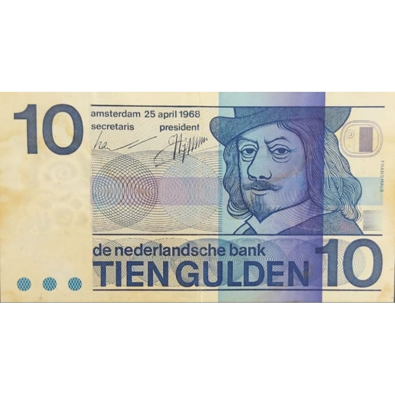 Jual Uang Asing Kuno Negara Belanda Netherlands Nominal uang 10 Gulden ...