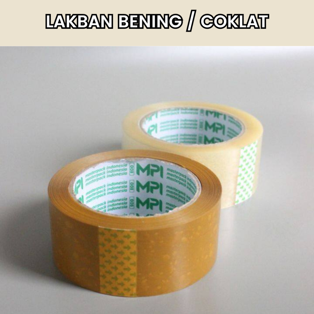 Jual Lakban Bening 100 Yard - Lakban Cokelat 100 Yard Ekonomis Lakban ...