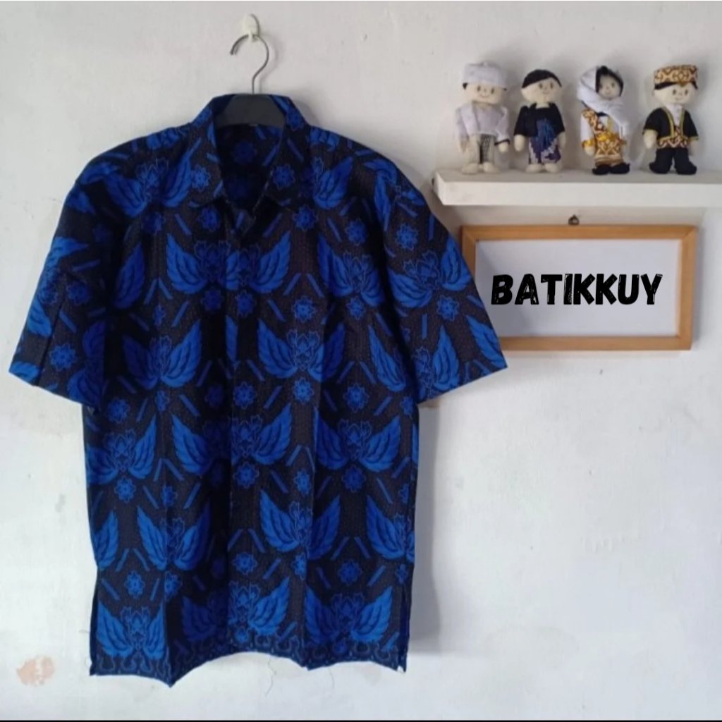 Jual Batik Baduy Pria Lengan Pendek Atasan Batik Khas Baduy Baju Batik Khas Banten Kemeja Btik ...