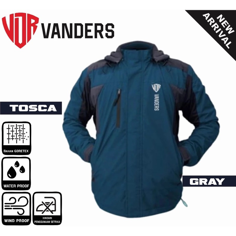 Jual JAKET GUNUNG ANTI AIR WATERPROOF JAKET PRIA ORIGINAL VANDERS BIRU ...