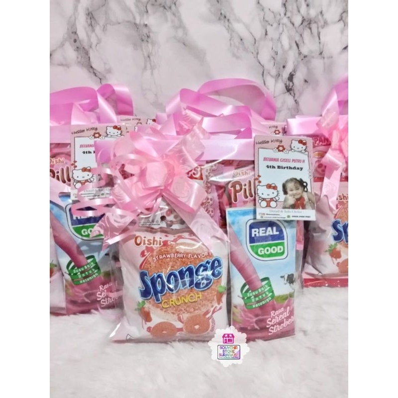 Jual Snack Ulang tahun Gocheng tema Pink 5rban Kode SPG || Hampers ...