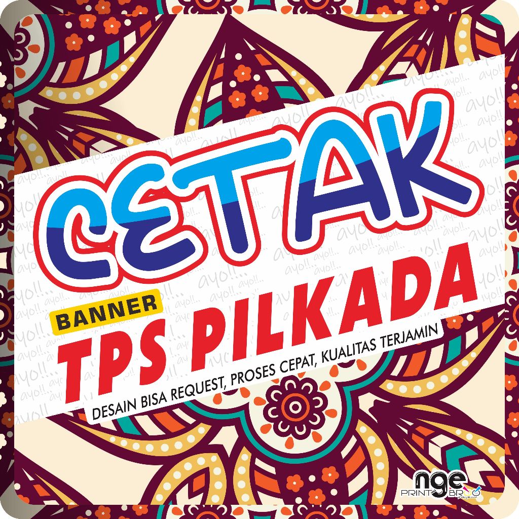 Jual BANNER TPS / BANNER NOMOR / BANNER ACARA / BANNER CEPAT / BANNER ...