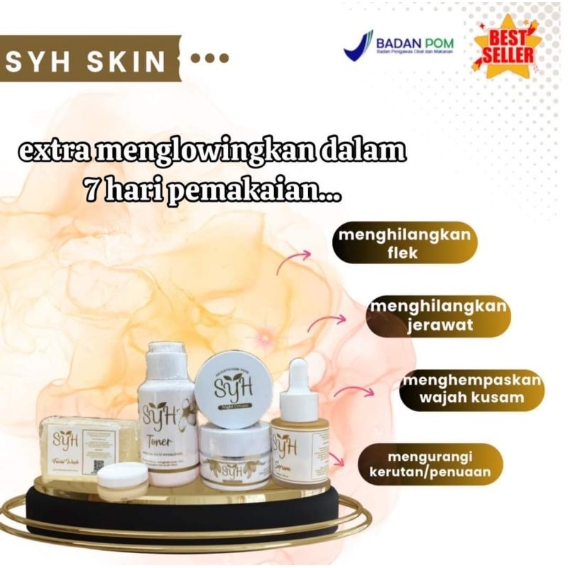 Jual Cod bpom skincare paket lengkap syh skin syahreni glowing syr ...