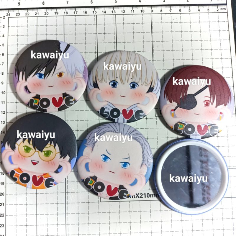 Jual KAWAIYU Kaca Cermin Bulat Karakter Anime Wind breaker | Pocket ...