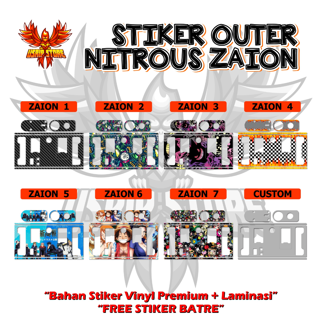 Jual STIKER GARSKIN FULL BODY ZAION | Shopee Indonesia