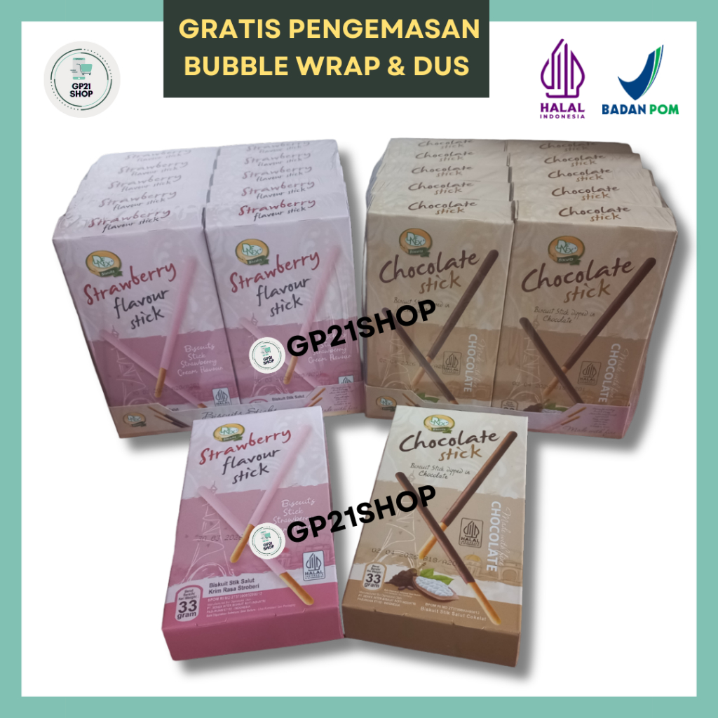 Jual Denex Stick Poki Coating 1 Pack Isi 10 pcs x 33gr - Biskuit Wafer ...