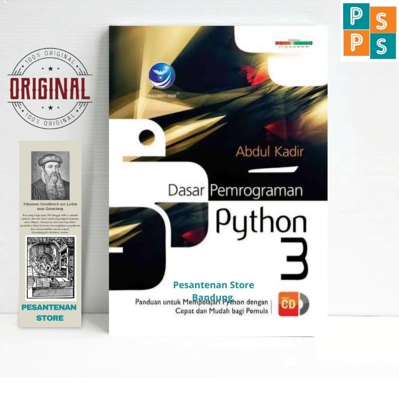 Jual Dasar pemrograman python 3 + CD Buku Original Penerbit Andi | Shopee Indonesia