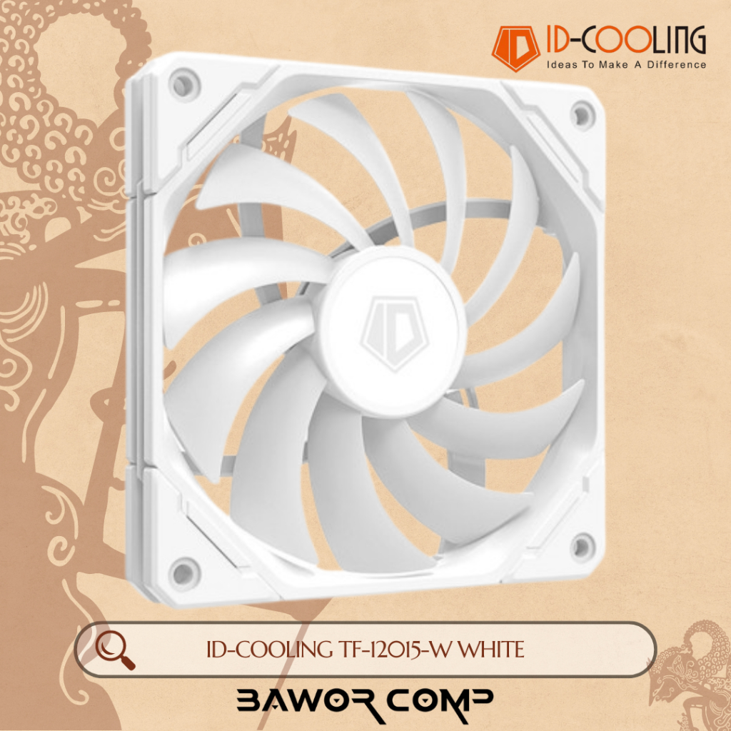 Jual ID-COOLING TF 12015 W White Slim PWM Fan Case | Fan Casing 120mm ...
