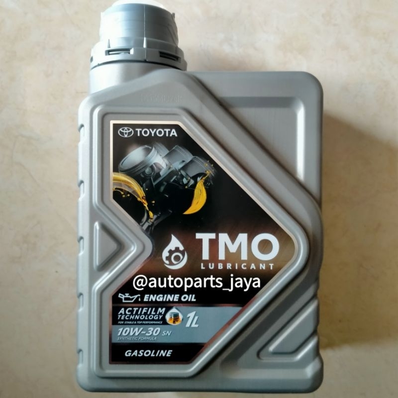 Jual oli mobil engine oil tmo toyota lubricant putih 1 liter 10w-30sn ...