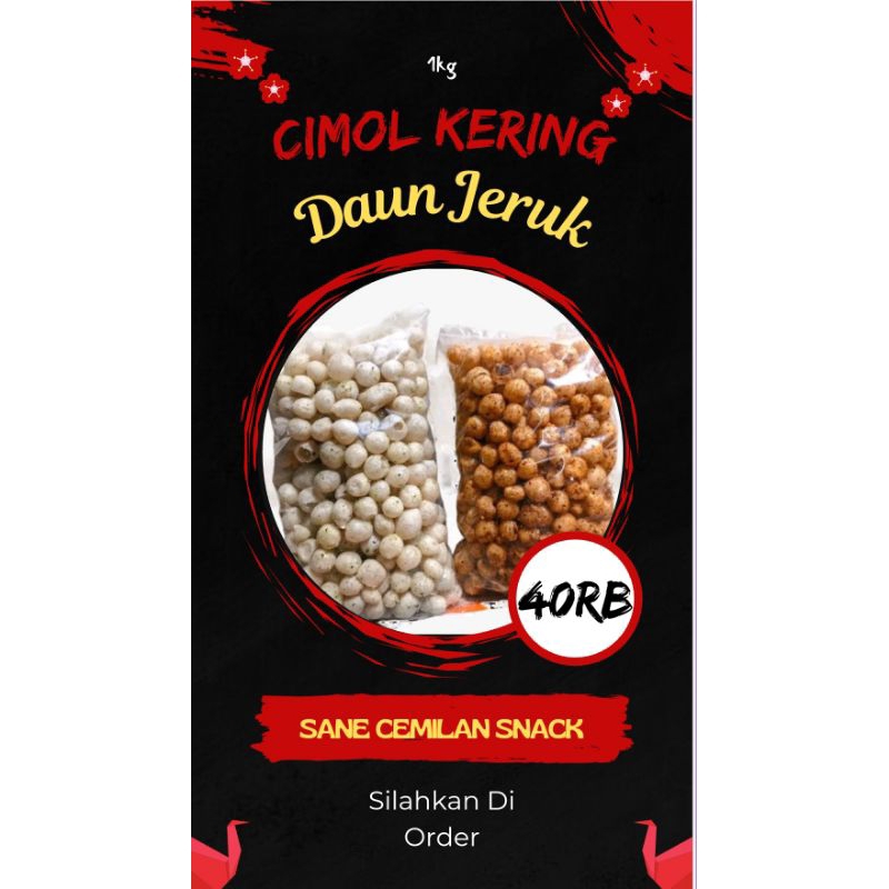 Jual Endog Lewo/Emplot Cimol Kering 1kg pedas dan original | Shopee ...