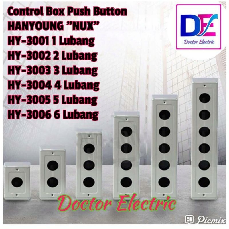 Jual HANYOUNG NUX CONTROL BOX PUSH BUTTON 25MM HY-3001 1 LUBANG 1 HOLE ...