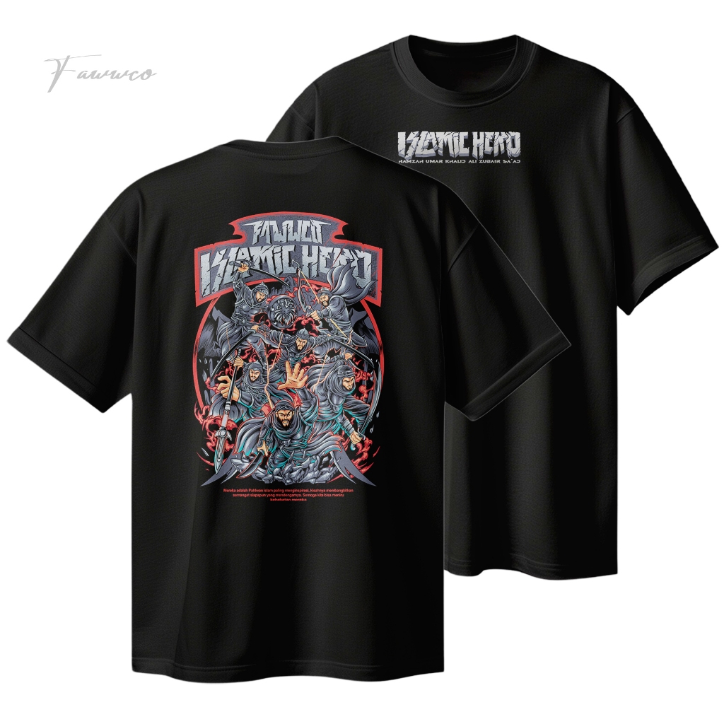 Jual FAWWCO Islamic Hero - Kaos dakwah Pria 24S Premium | Shopee Indonesia Jual FAWWCO Islamic Hero - Kaos dakwah Pria 24S Premium | Shopee Indonesia