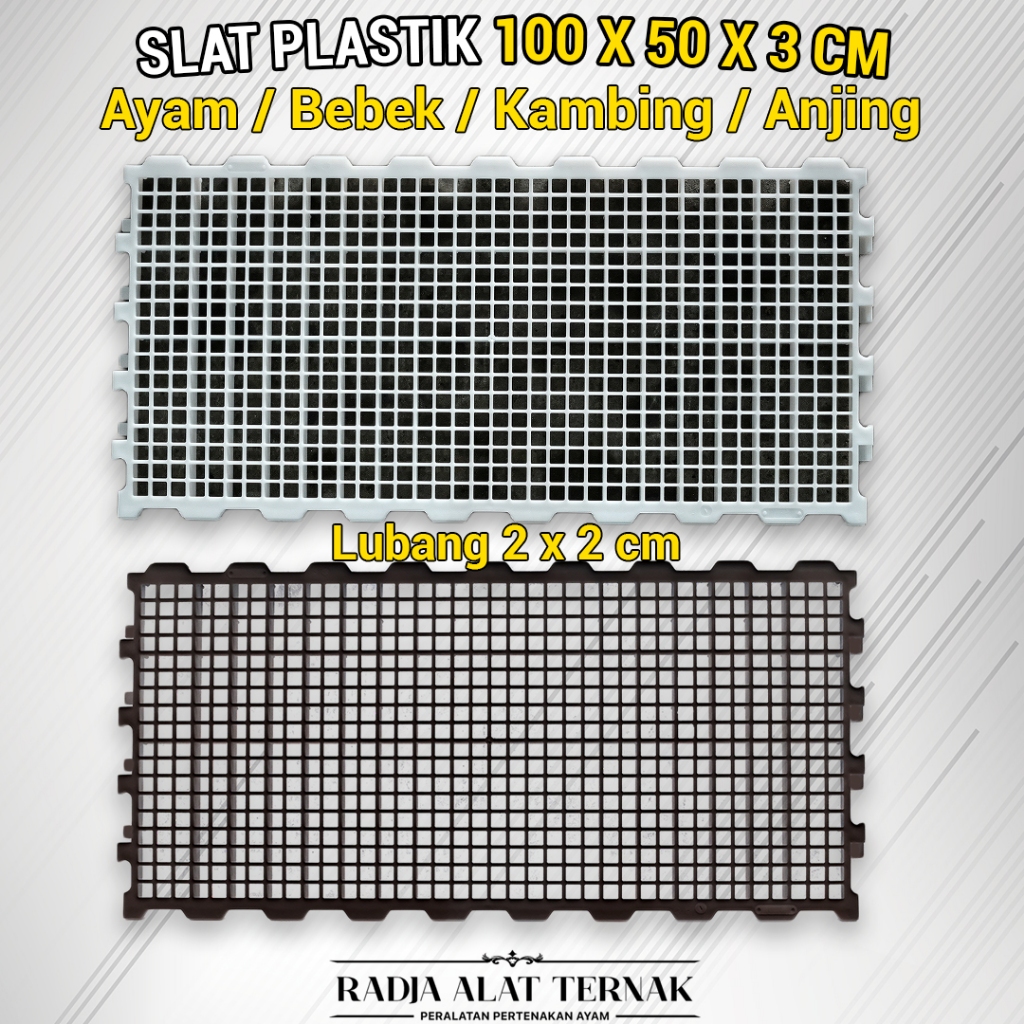 Jual Slat Plastik 100 x 50 x 3 cm Alas Kandang Ayam Bebek Angsa Kambing Domba Tatakan Lantai ...